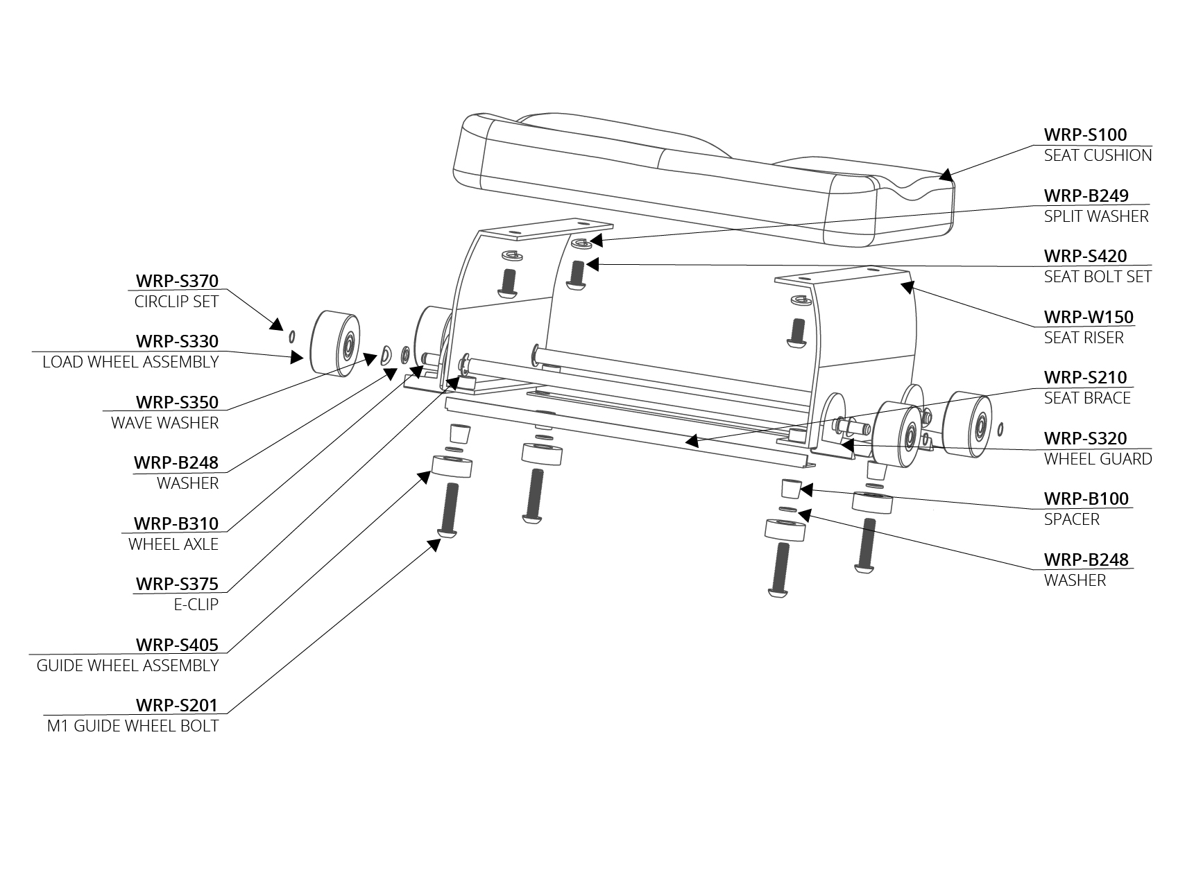 Drawings ~ OTF Rower Support